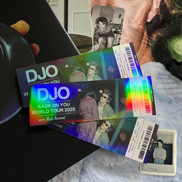Djo Tour Custom Personalized Concert Ticket - Etsy