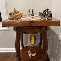 1849 Jaques Cook Type Luxury Wood Chess Pieces 4.4 King Antiqued ...