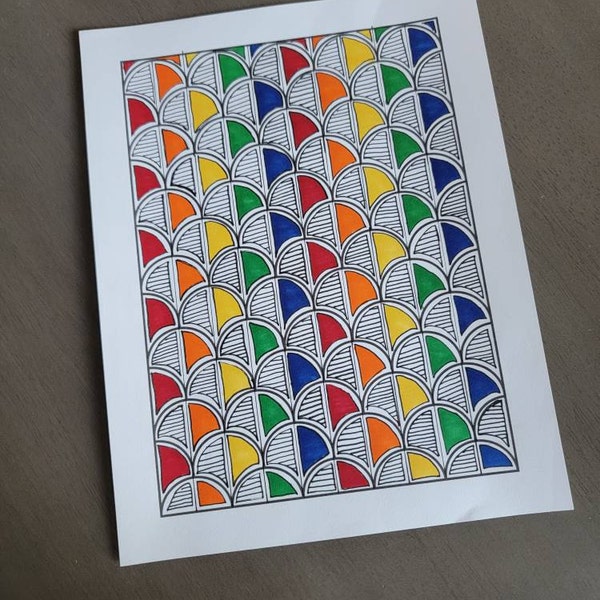 10 Printable Easy Patterns Coloring Pages for Adults, Kids, Teens and ...