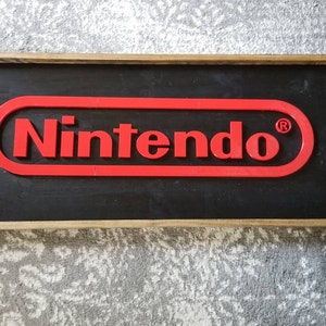 2ft or 4ft HUGE Nintendo Nintendo Switch Video Game Logo Sign man Cave ...
