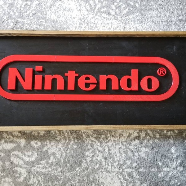 2ft or 4ft HUGE Nintendo Nintendo Switch Video Game Logo Sign (man Cave ...