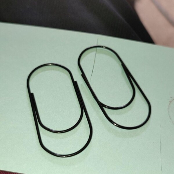 Extra Wide Jumbo Planner Paper Clips | Large PAPERCLIP - Black - Rose ...