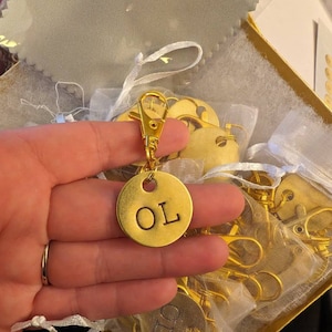 Thick Double Sided Brass Key Tag Labels Any Custom Text Super Quality ...