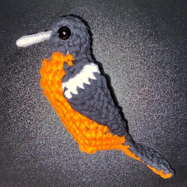 Baltimore Oriole Written Crochet Pattern | Realistic Garden Bird ...