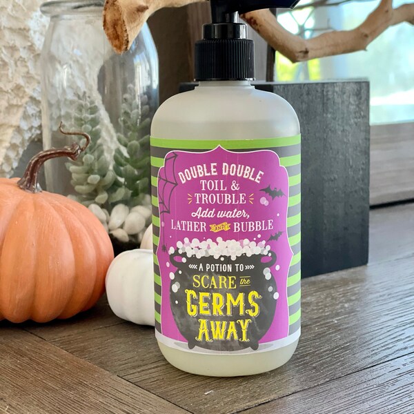 Scare the Germs Away Halloween Soap Printable, Halloween Gift Tags ...