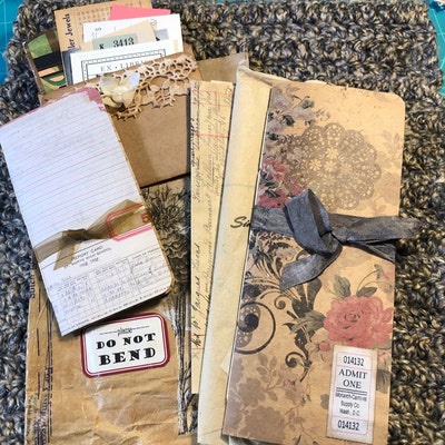 Junk Journal, Handmade Journal, File Folder Journal - Etsy