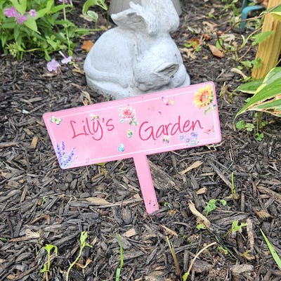 Custom Garden Stake,metal Garden Sign With Stake,personalized Welcome ...