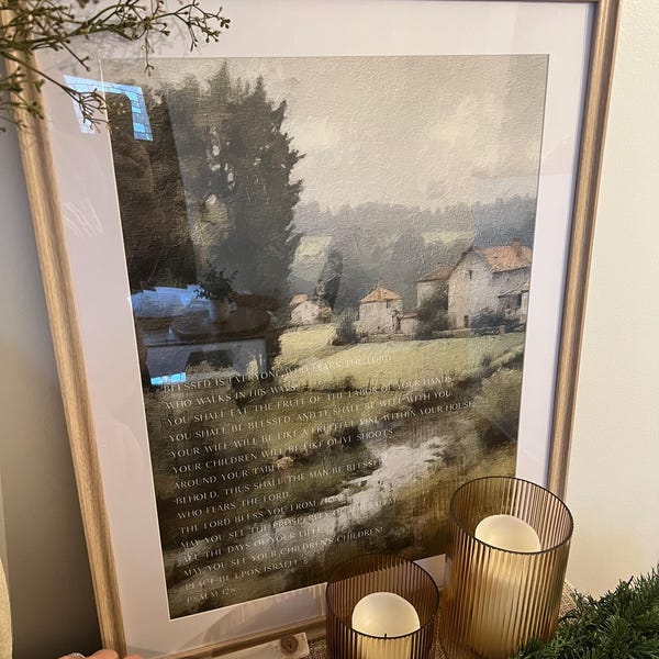 Abstract Scripture Christian Art Prints Psalm 46 Set of 3 PRINTED Be ...