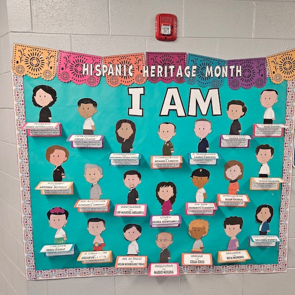 Hispanic Heritage Month Bulletin Board Interactive | Social & Emotional ...