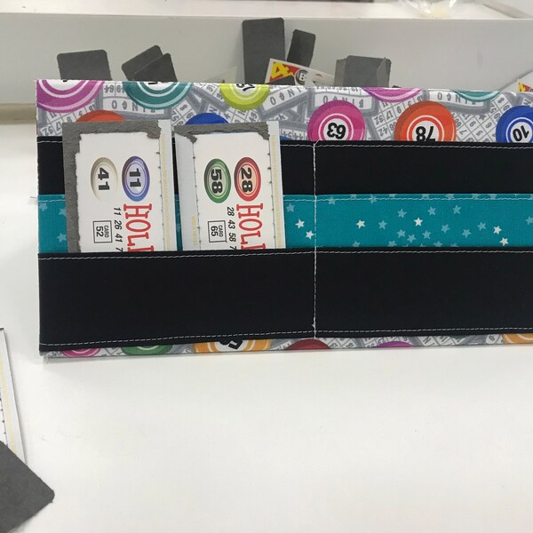 Bingo Balls and Cards Print Folding Bingo Tab Holder, Lightweight ...