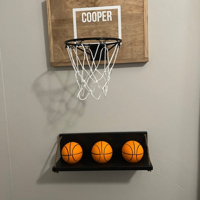 Mini Basketball Holder With Three Foam Basketballs - Etsy