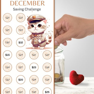 Mini Monthly Savings Challenge Printable, 12 Month Savings Challenges ...