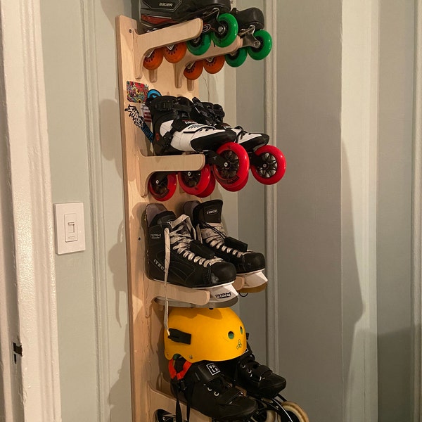 Inline / Roller Skate Rack. Holds 4 Pairs - Etsy
