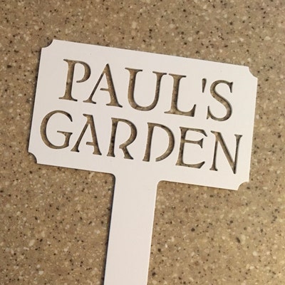 Custom Mini Garden Sign, Personalized Garden Stake Sign - Etsy