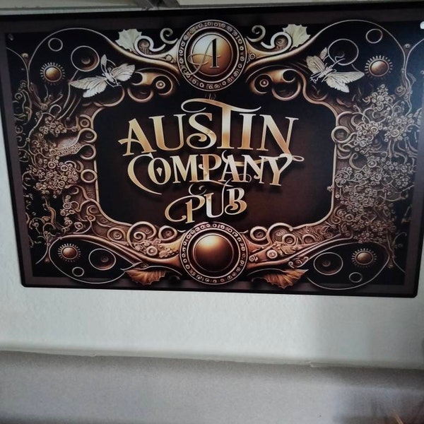 Custom Steampunk Family Name Sign: Metal or Canvas Wall Art - Etsy