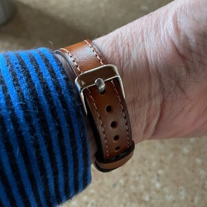 Red Genuine Leather Apple Watch Band 42mm, 38mm, 40mm, 44mm, 49mm for ...