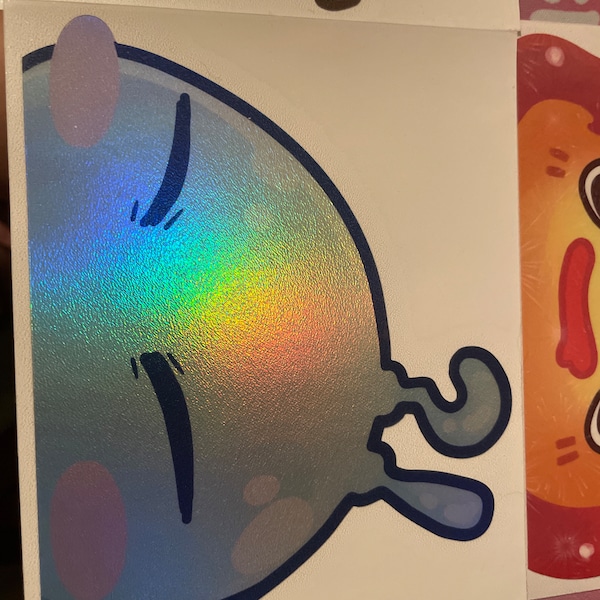 Derpy Fire | Holographic Anime Game Chibi Car Laptop Vinyl Decal ...