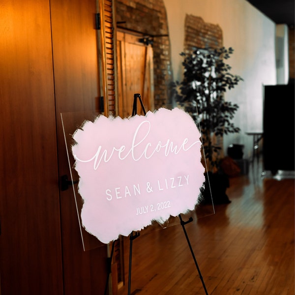 Wedding Welcome Decal Sticker-personalized Couples Names and Dates ...