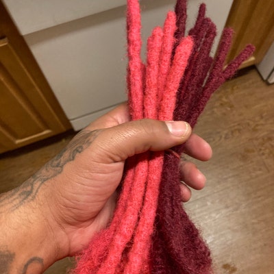 100% Human Hair Dreadlocks Extensions Handmade, Dreadloc, Human Hair ...