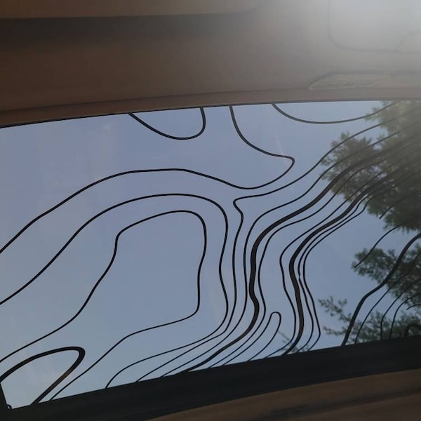 Topo Map Design 2 for Side Rocker of Van - Etsy