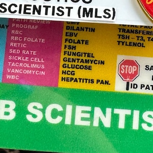 Phlebotomist Badge, Blood Tubes, Specimens - Etsy