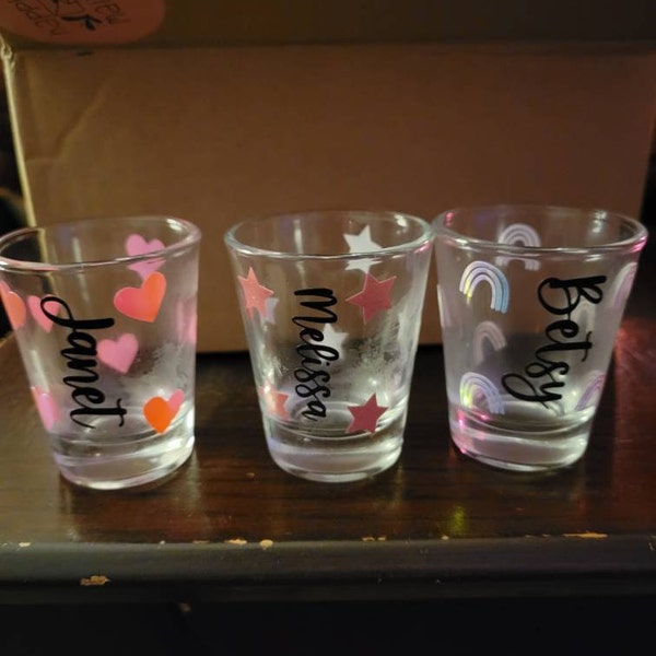 Cute Shot Glasses Personalized, 2oz Custom Shot Glass Bulk, Shooter ...