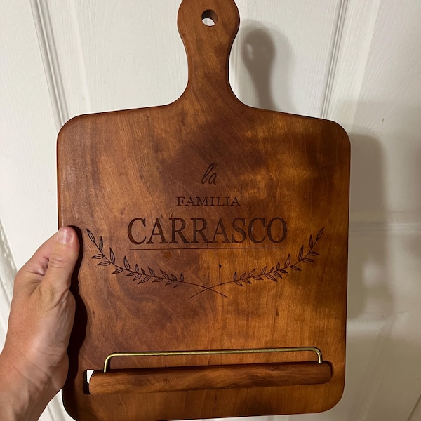 Personalized Cookbook Holder, Cookbook Stand, Easel - Etsy