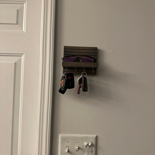 Key Rack, Entryway Organizer, Key Holder for Wall, Mid Century Modern ...