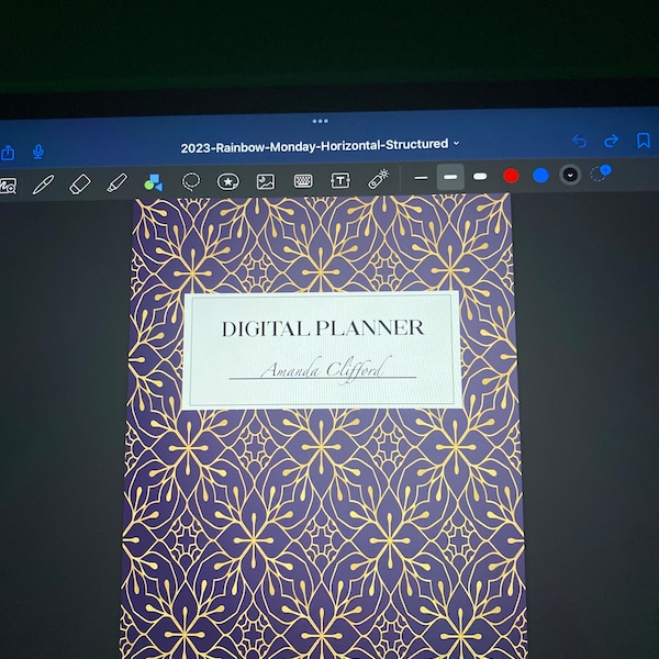 Onenote Digital Planner, Hyperlinked Onenote Planner, 2024 2025 Digital ...