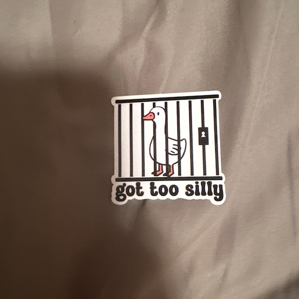Dilly Dallying Goose Sticker, Sorry I'm Late I Was Dilly Dallying ...