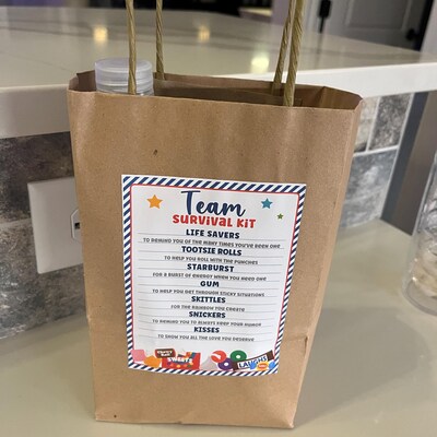 Dad Survival Kit Printable Happy Fathers Day Funny Gift for Dad Treat ...