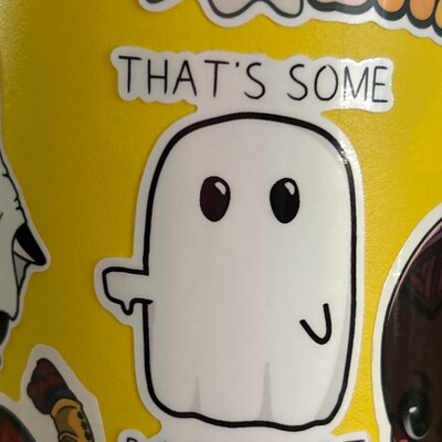 Funny Ghost Sticker Halloween Stickers Spooky Season Boo - Etsy