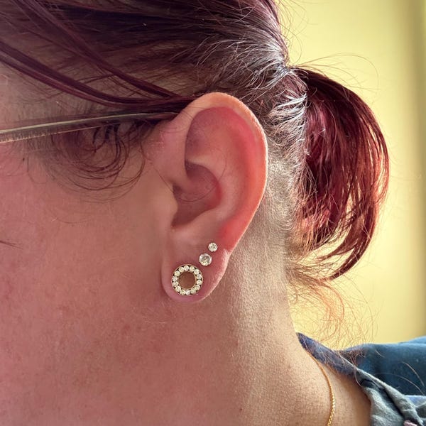 Prong Set Gold Color Implant Grade Titanium Threadless Push Pin 2mm-4mm ...