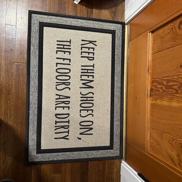 Custom Business Logo Door Mat Your Text Here Personalized Doormat ...