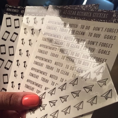 48 Clear Phone Stickers Cell Phone Planner Stickers - Etsy