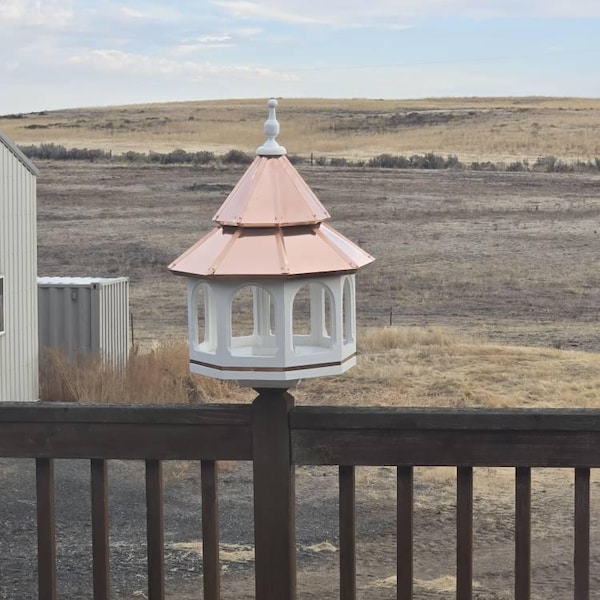 Castle Bird House, Patina Roof Birdhouse | | Made in USA | Amish ...
