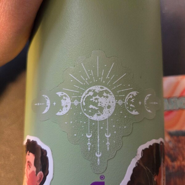 Clear Moon Phases Sticker | Boho Moon Sticker | Clear Moon Sticker - Etsy