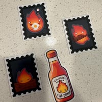 Blue Flame and Howl's Moving Castle Quote Sticker Fire Demon, Calcifer ...
