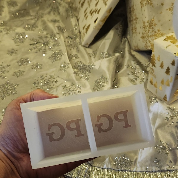 Custom Monogram Ice Cube Molds | Personalized Silicone Ice Trays | 1-6 ...
