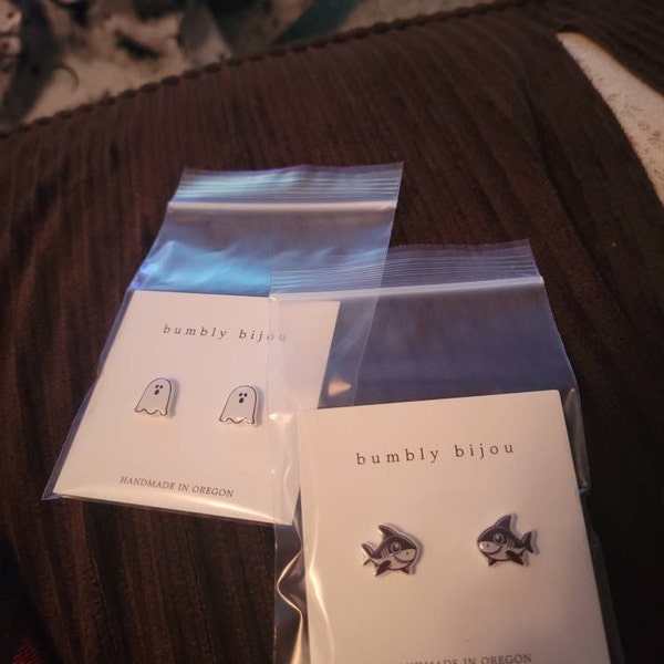 TRI CORGI Earrings / Hypoallergenic Titanium Posts / Tri-colored Corgi ...