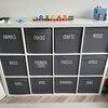 IKEA KALLAX DRONA Box Sticker Personalised Vinyl Labels Stickers Decals ...