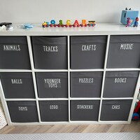 IKEA KALLAX DRONA Box Sticker Personalised Vinyl Labels Stickers Decals ...