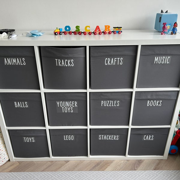 IKEA KALLAX DRONA Box Sticker Personalised Vinyl Labels Stickers Decals ...