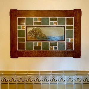 4x4 Tile Frame, Craftsman/mission Style Frame, Arts and Crafts, Quarter ...