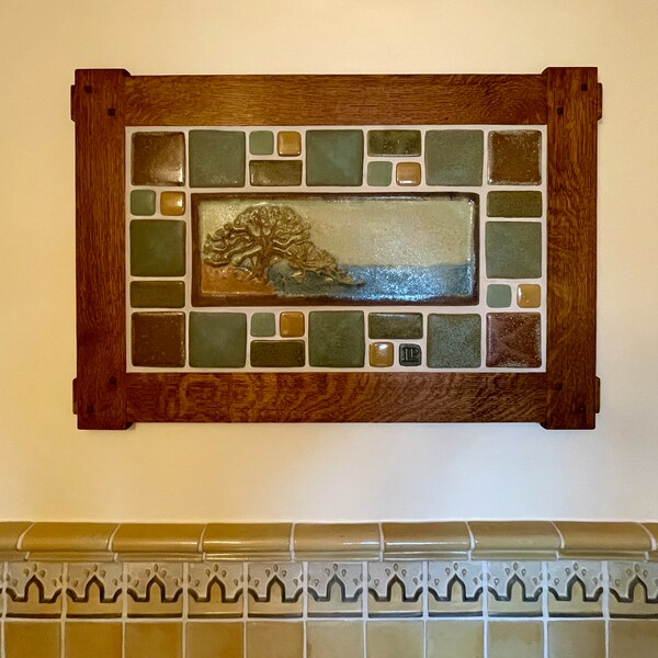 6x8 Tile Frame, Craftsman/mission Style Frame, Arts and Crafts, Quarter ...