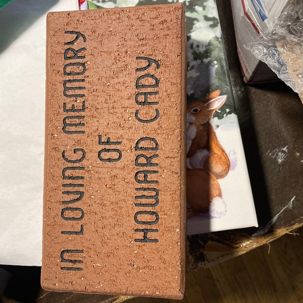 4x8 REAL CLAY BRICK Memorial Paver Personalized Fundraising Bricks ...
