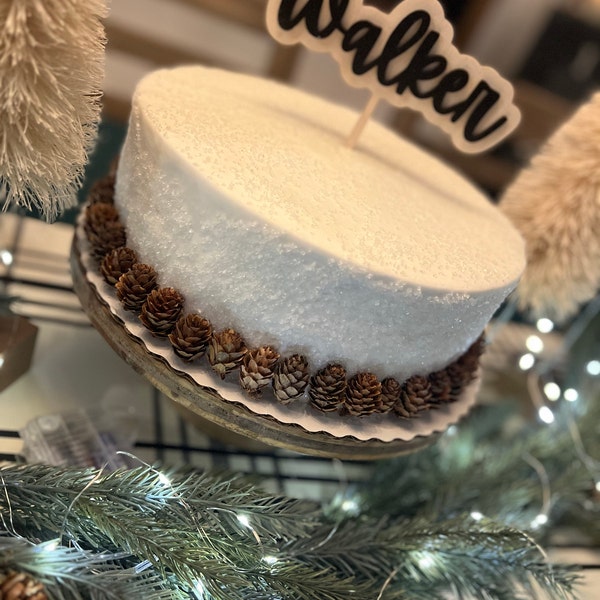 Name Cake Topper Custom Boho First Birthday Party Decor Personalized ...