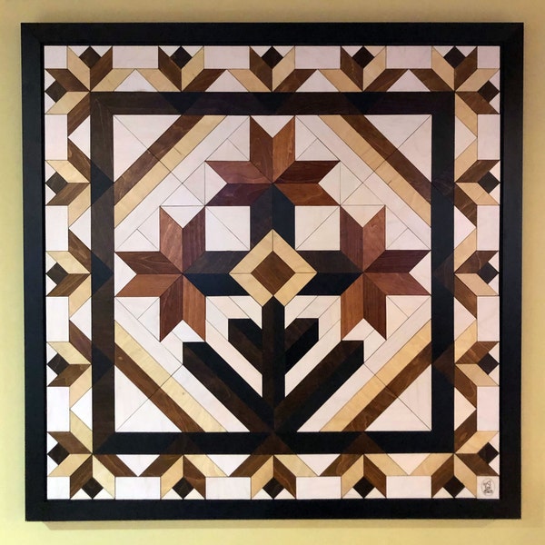 Barn Quilt Pattern, Barn Quilt Laser Cut File, Glowforge SVG File ...