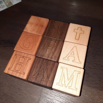 BAPTISM NAME BLOCKS Personalized Baby or Child's Christening or ...