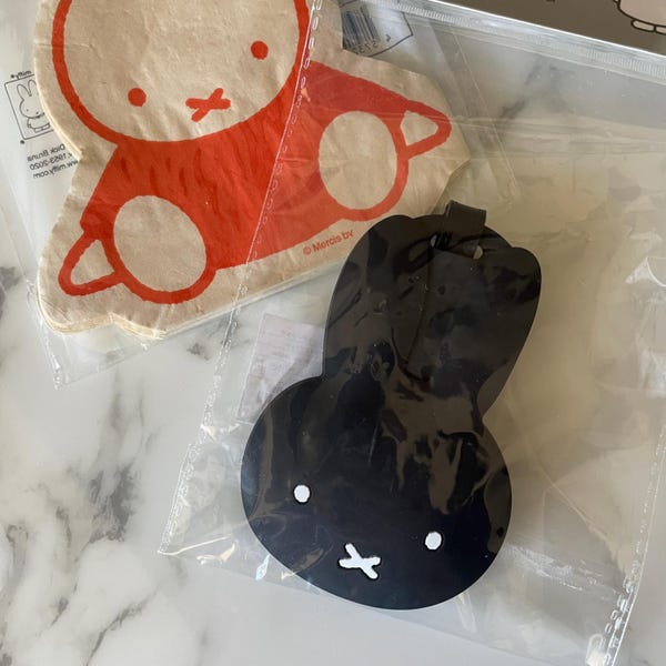 Miffy Luggage Tag - White or Black - Etsy